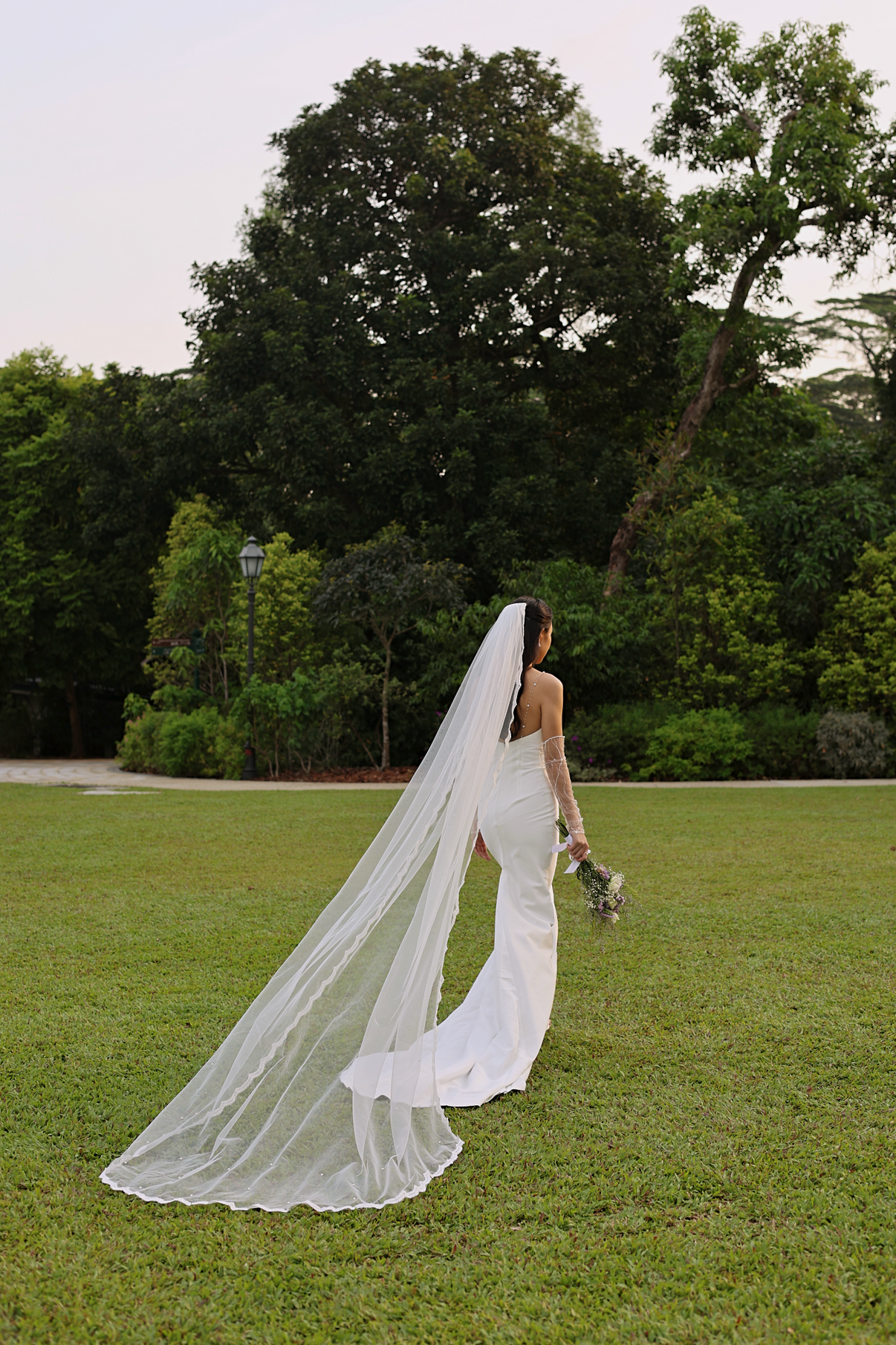 Charlotte Tulle Veil with Lace Trimmings | Bone and Grey Bridal ...
